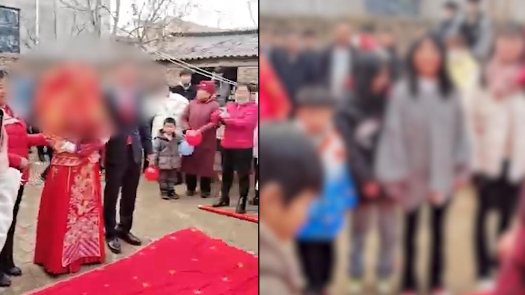 女子回应 带5孩嫁给初恋”:新郎对我好,孩子支持再婚关键帧澎湃新闻 The Paper